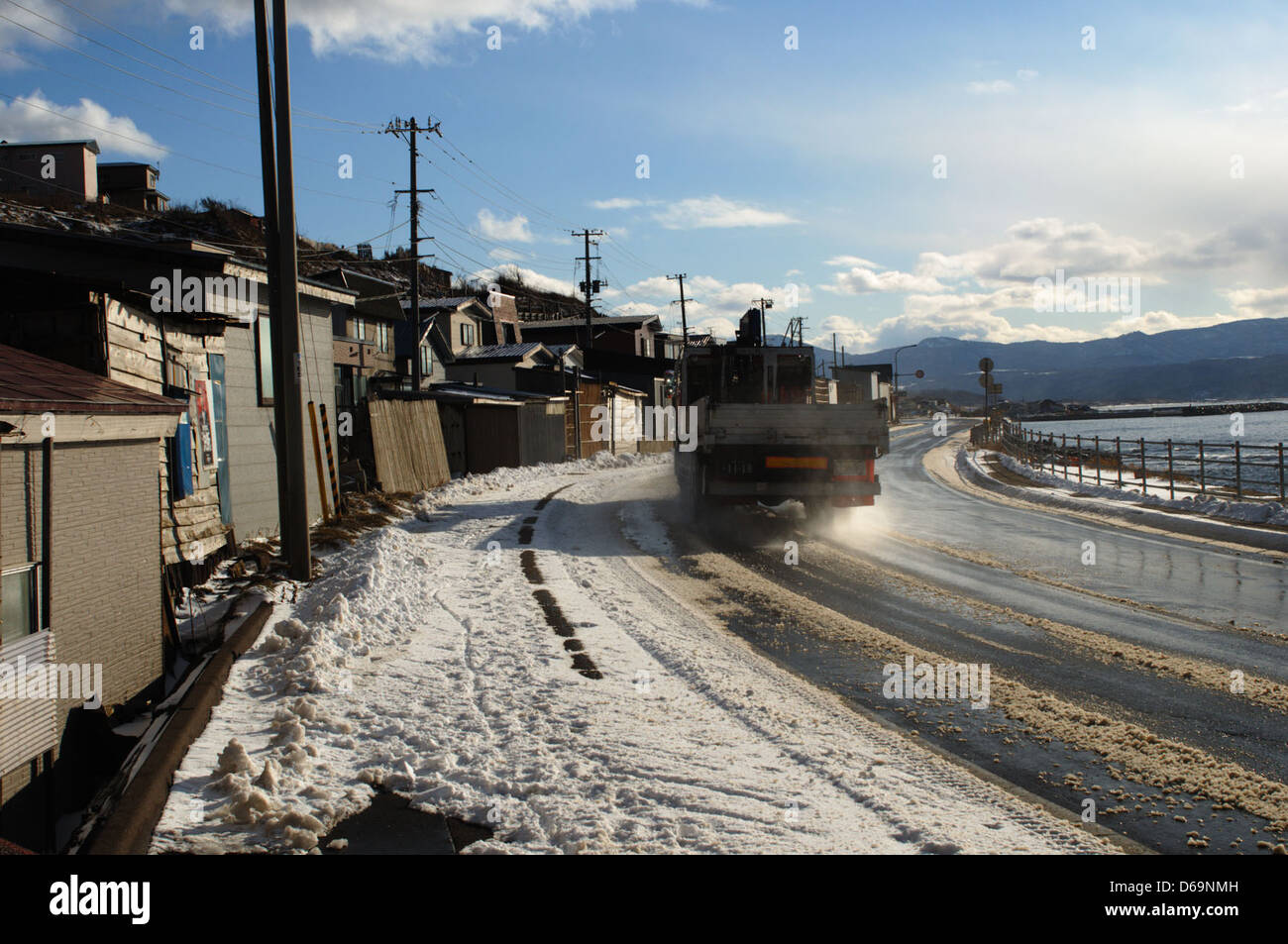 This image captures a less scenic part of Esashichou, depicting a less ...