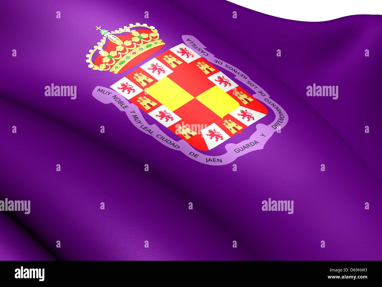 Flag of Jaen city Stock Photo - Alamy