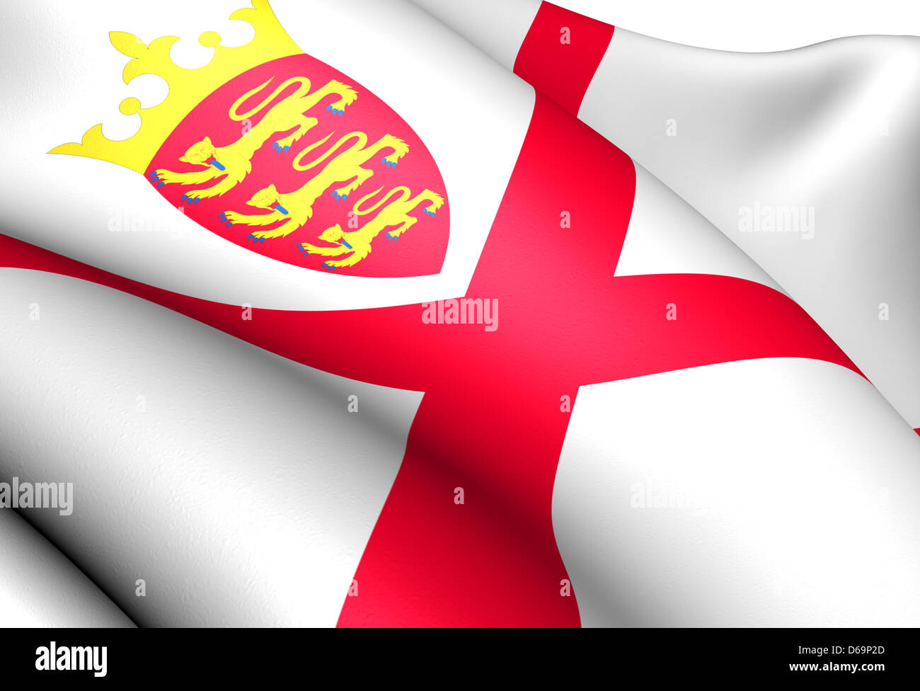 Jersey crown dependency flag hi-res stock photography and images - Alamy