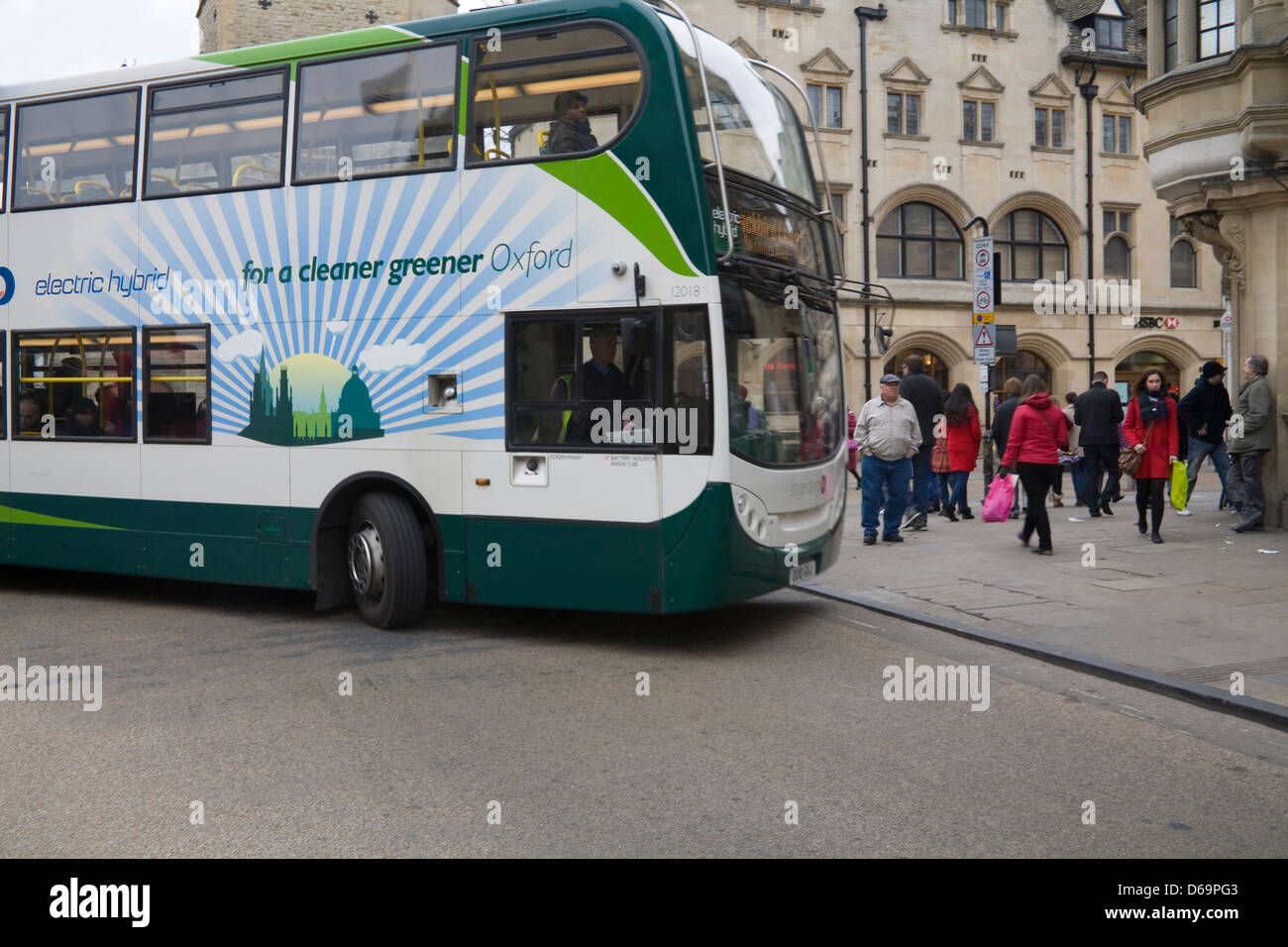 Oxford Oxfordshire Electric hybrid city bus run by Stagecoach for ...