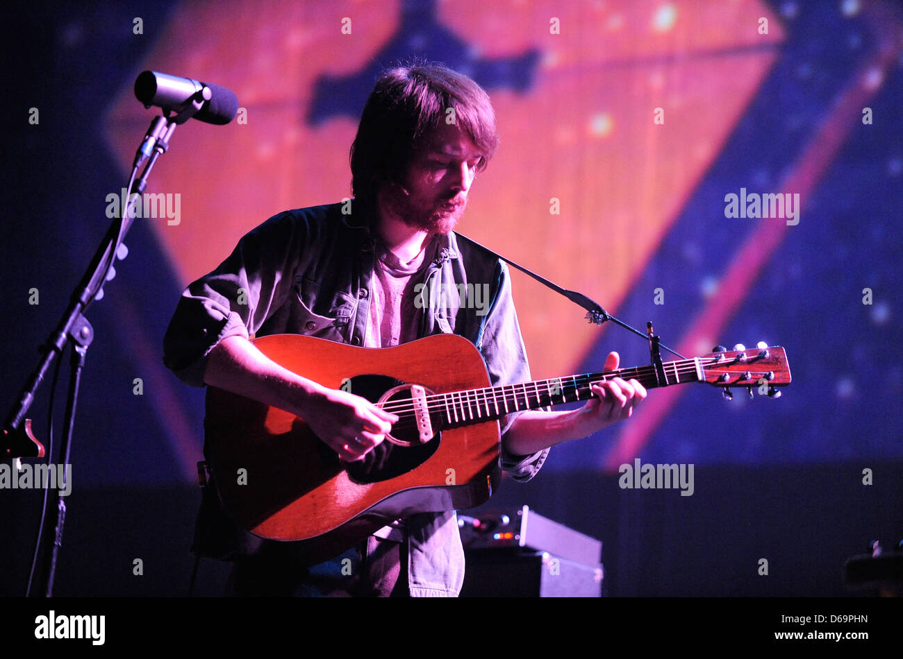 Robin Pecknold Fleet Foxes performing live at the Heineken Music Hall ...