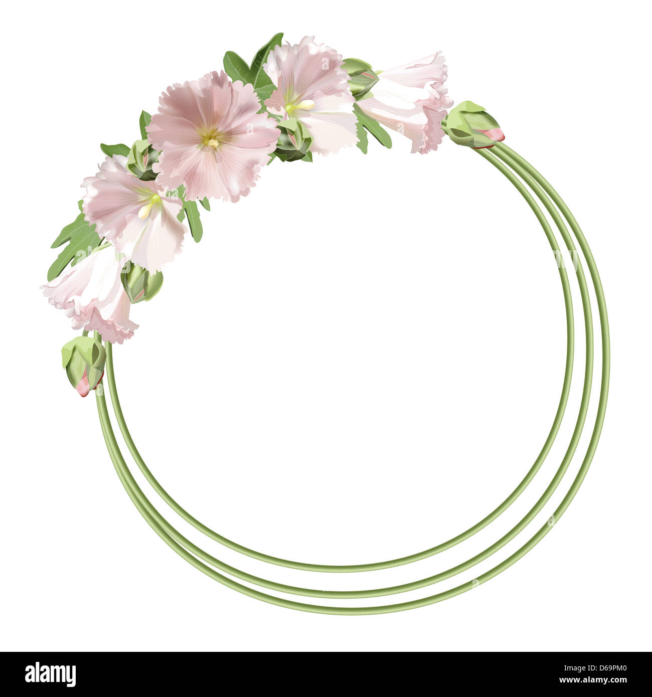 Round frame beautiful decorative Cut Out Stock Images & Pictures - Alamy