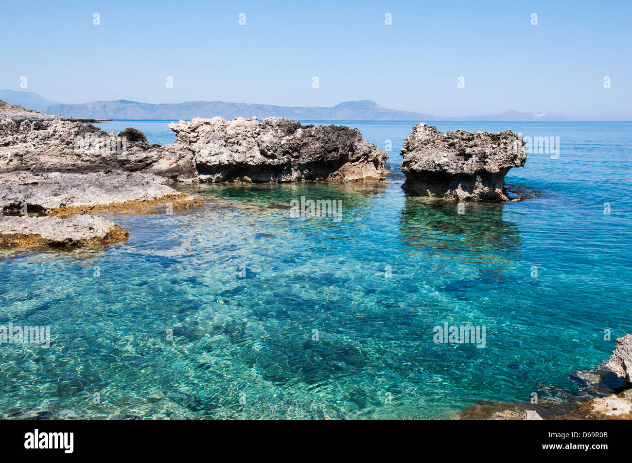 Rocks in sea Stock Photo - Alamy