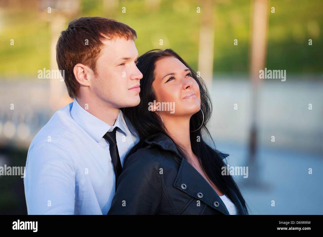 Happy young couple Stock Photo - Alamy