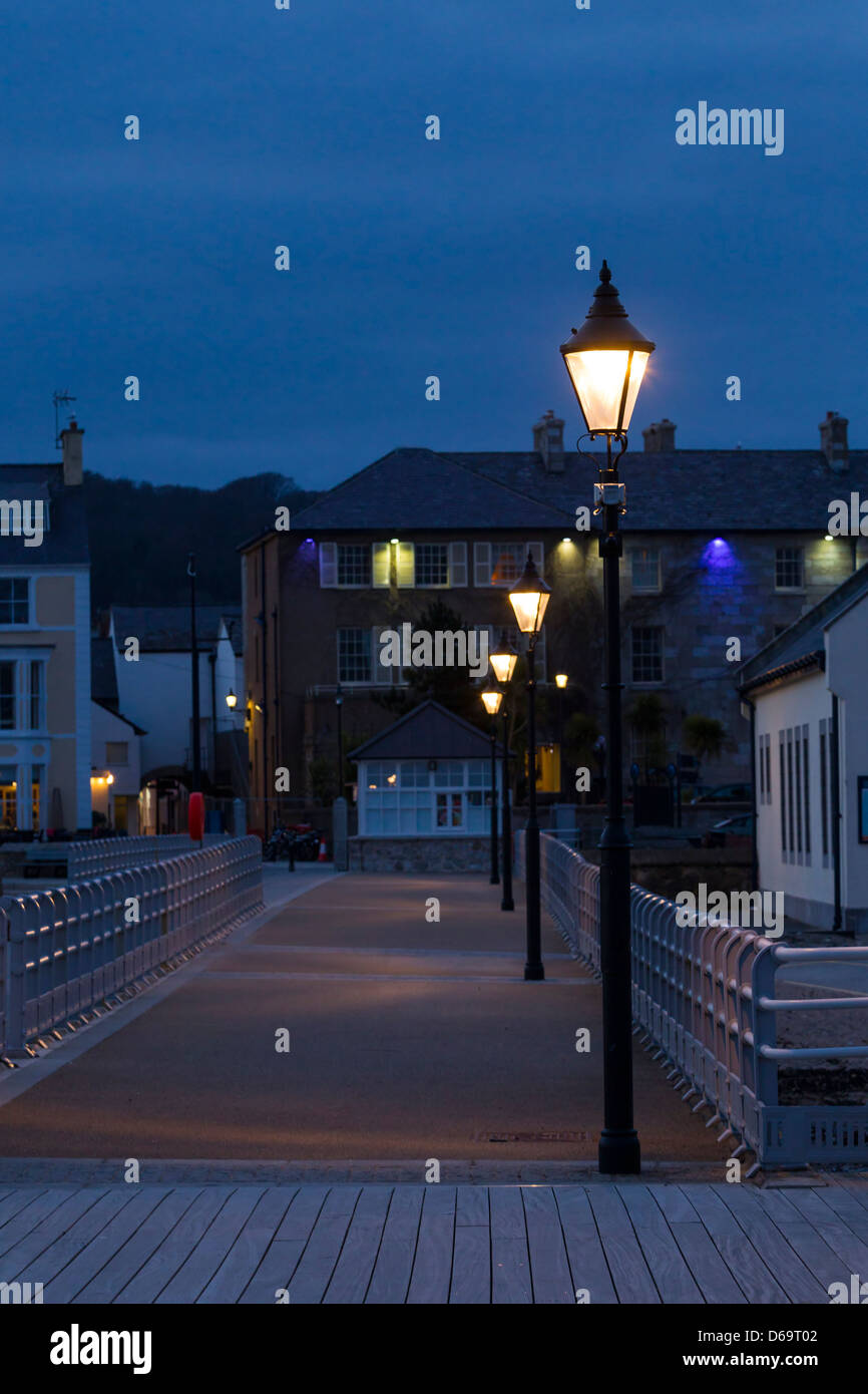 Pier at Dusk Beaumaris Anglesey Stock Photo - Alamy