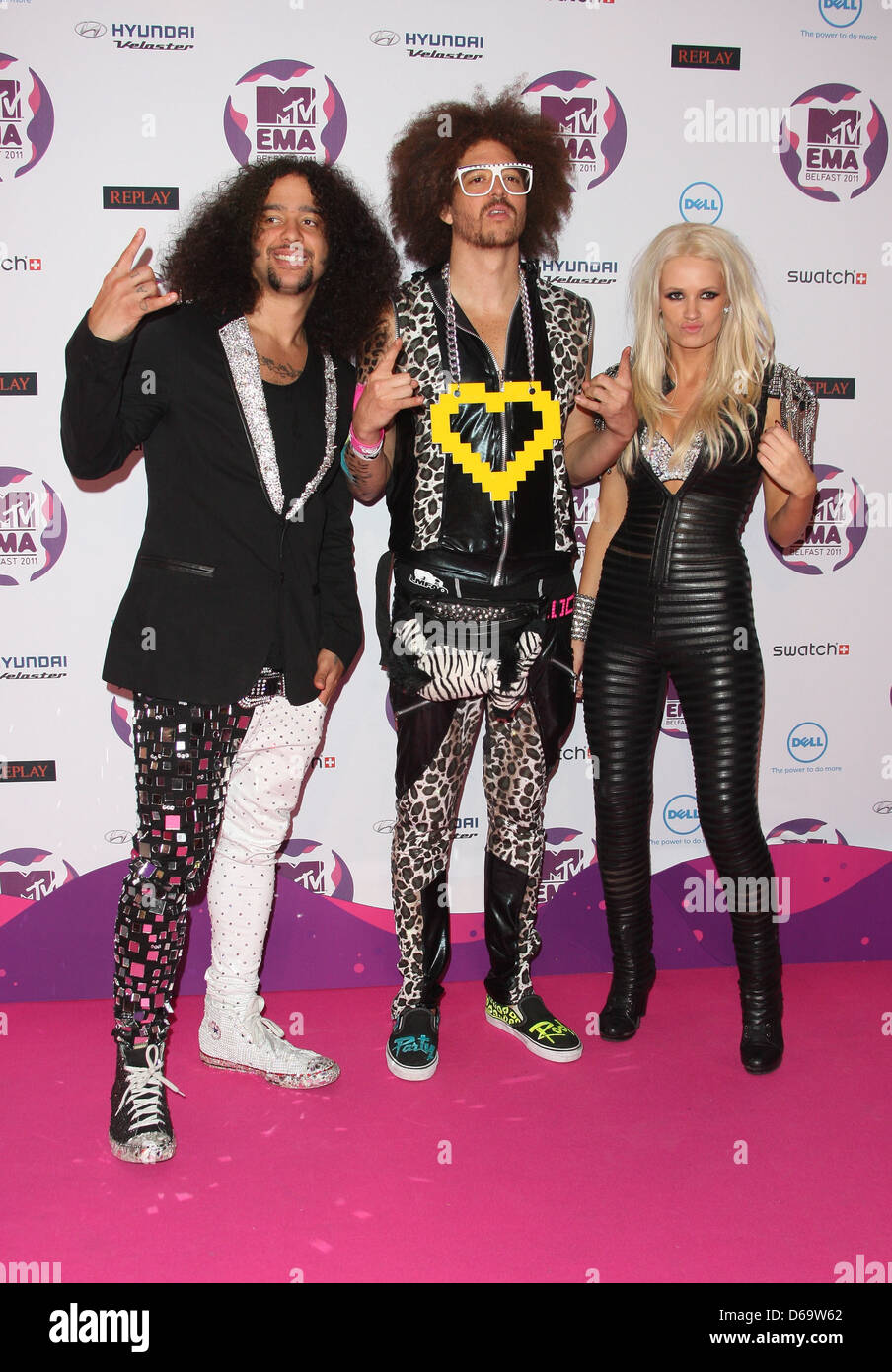 LMFAO and Lauren Bennett The MTV Europe Music Awards 2011 (EMAs) held ...