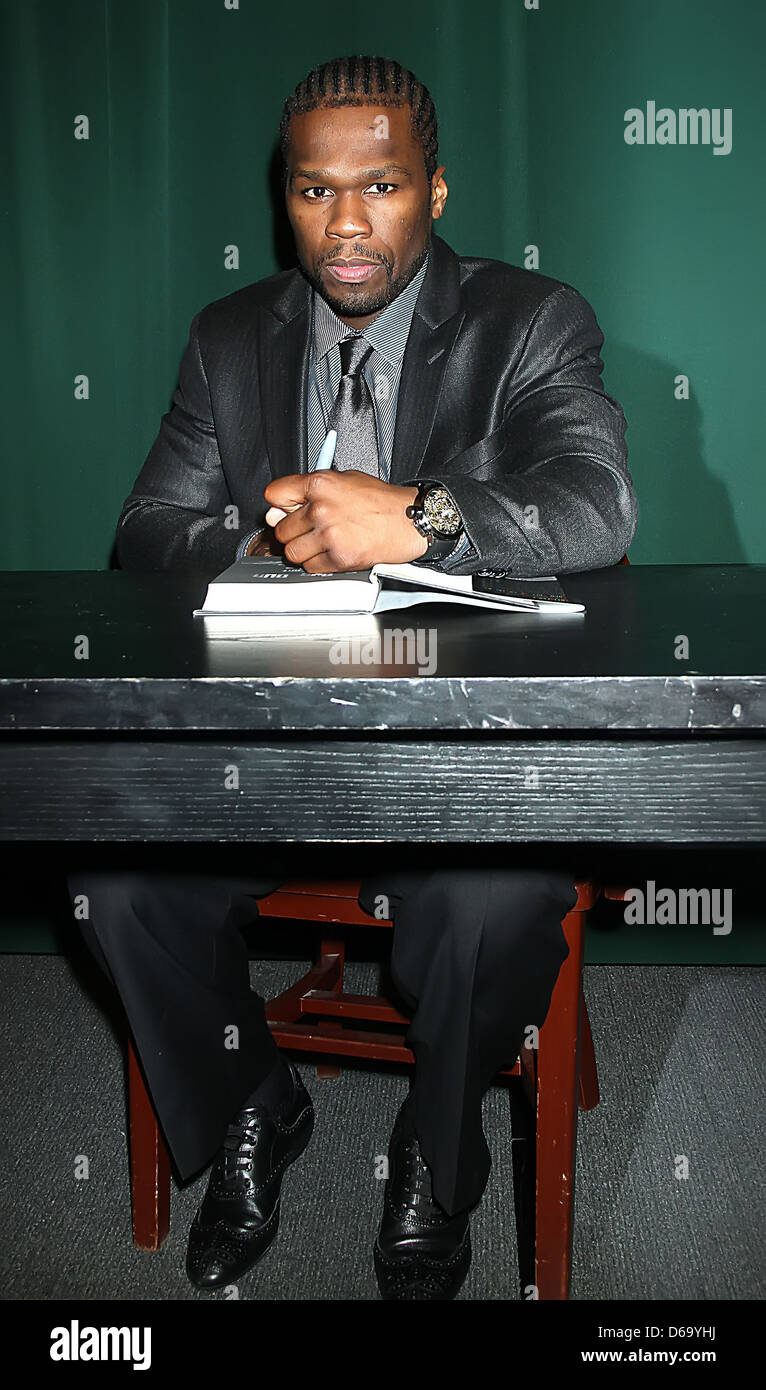 50 Cent aka Curtis James Jackson III signs copies of his new book ...