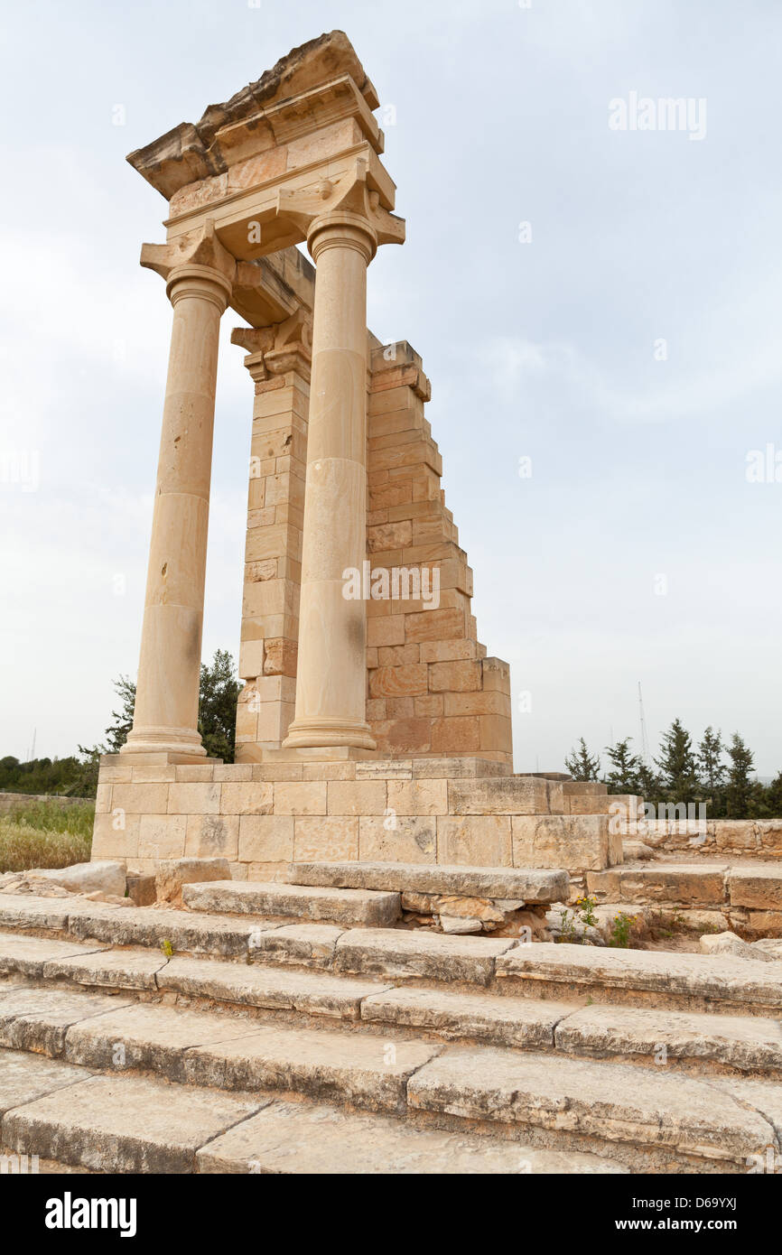 Cyprus - Temple of Apollo Hylates at the Kourion archaeological site ...