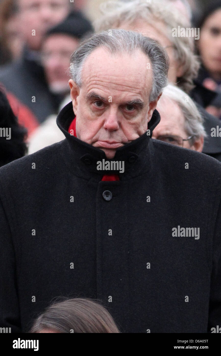 Frederic Mitterrand Funeral of the former French First Lady Danielle ...
