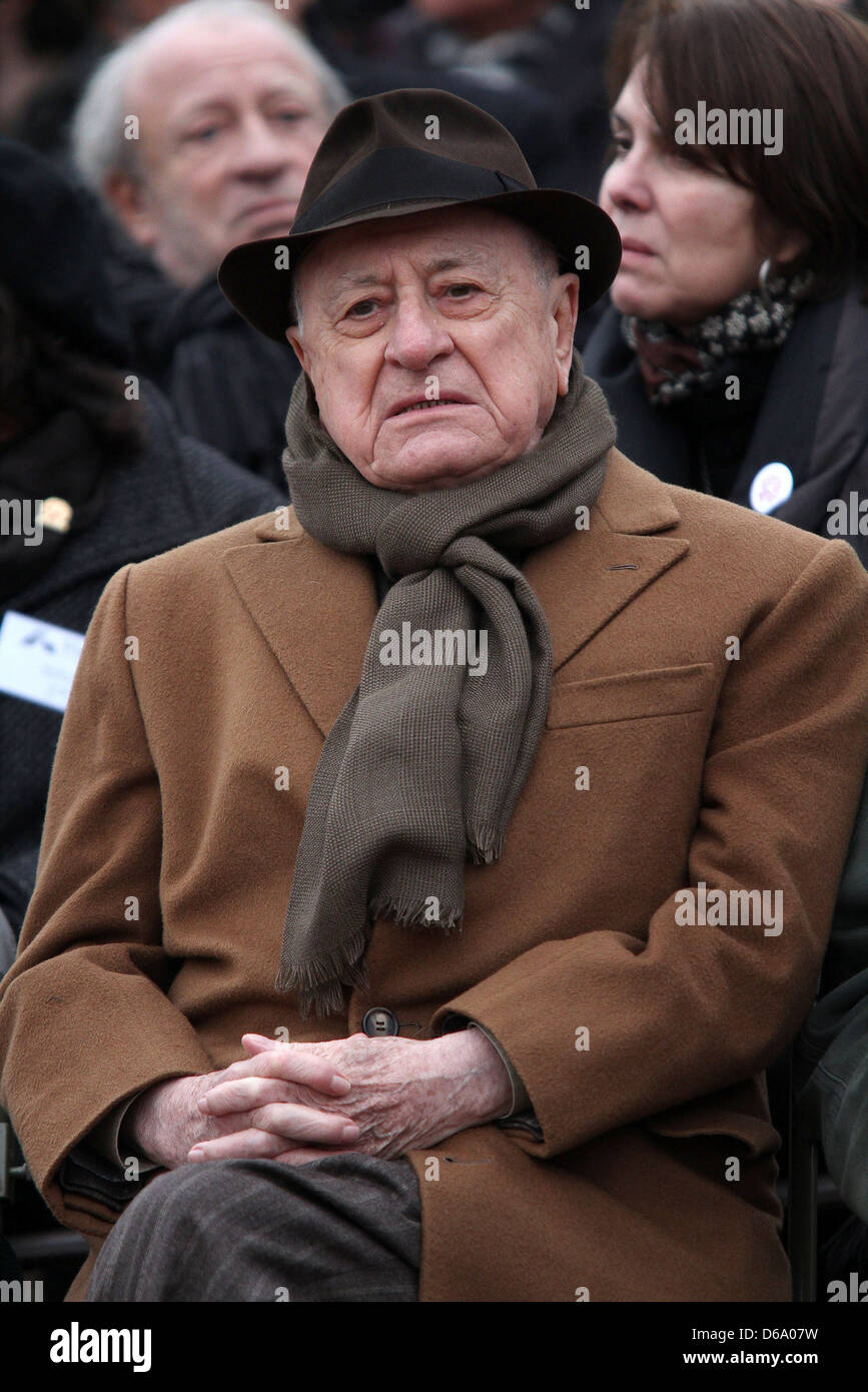 Pierre Berger Funeral of the former French First Lady Danielle ...