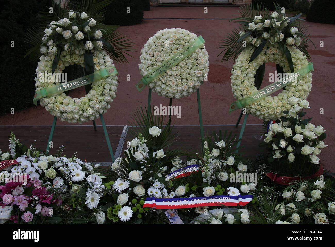 Atmosphere Funeral of the former French First Lady Danielle Mitterrand ...