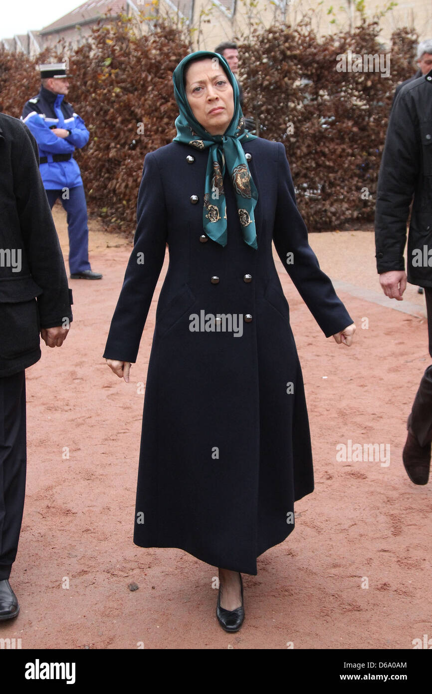Maryam Rajavi Funeral of the former French First Lady Danielle ...