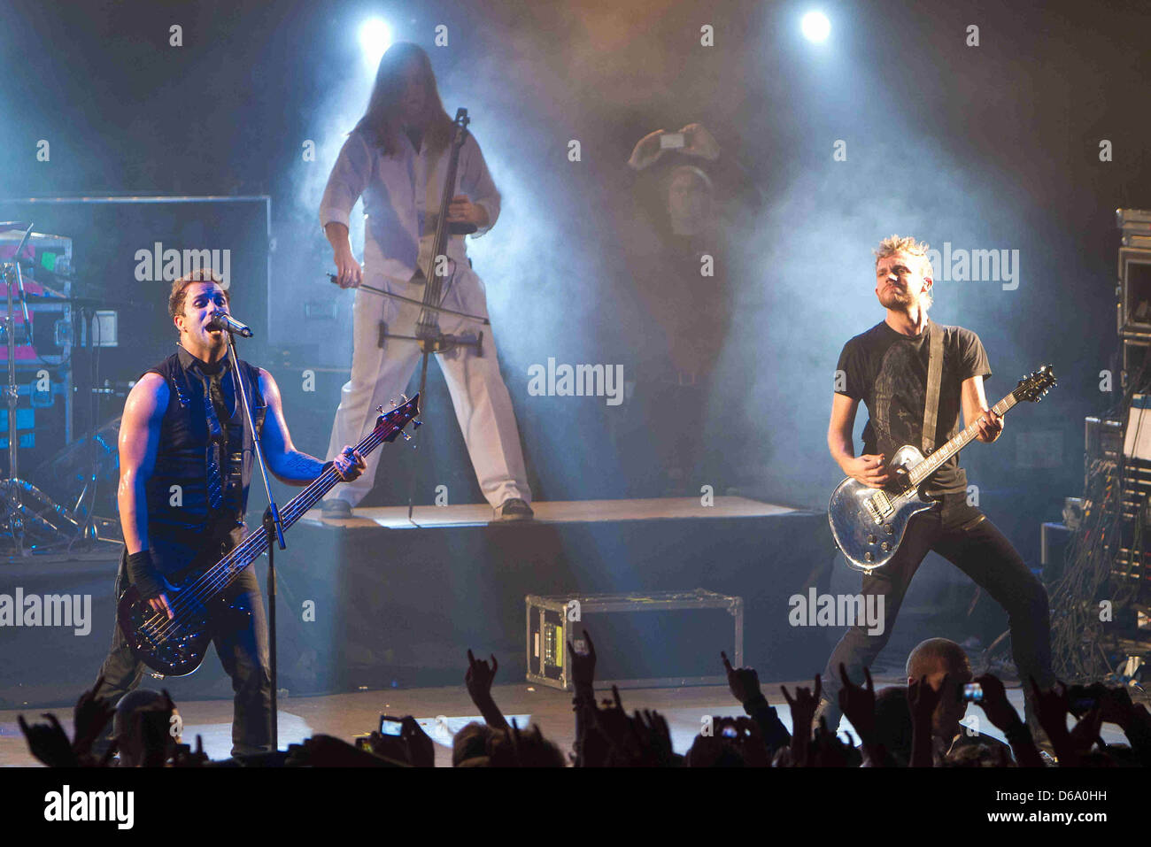 John Cooper and Seth Morrison Skillet in concert club Milk Moscow ...