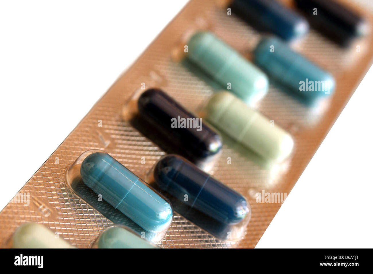 Green natural supplement capsules close hi-res stock photography and ...