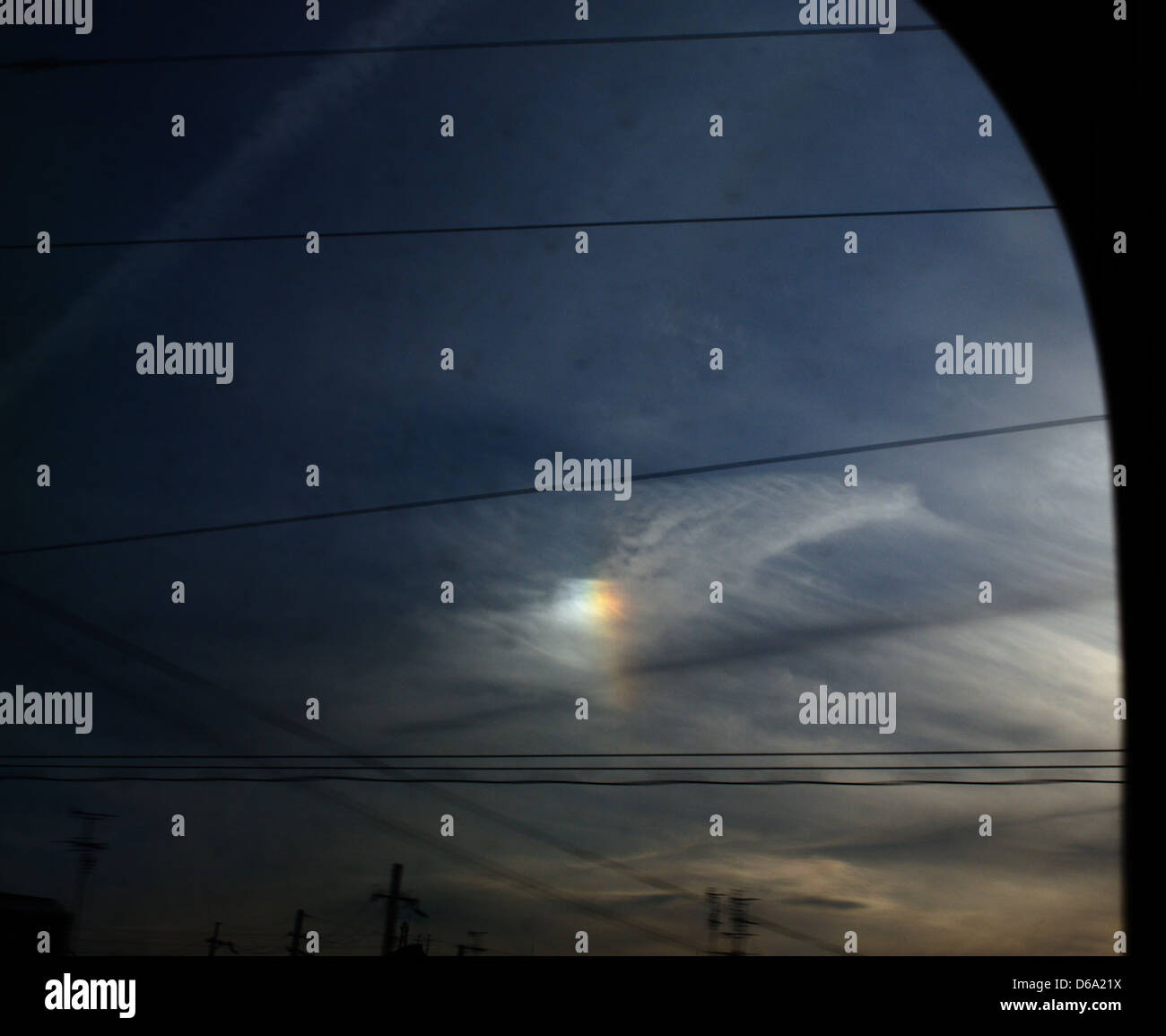 A stunning view of the Shinkansen, Japan's bullet train, under a sky ...