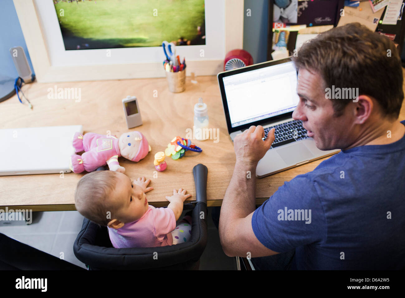 Father work hi-res stock photography and images - Alamy