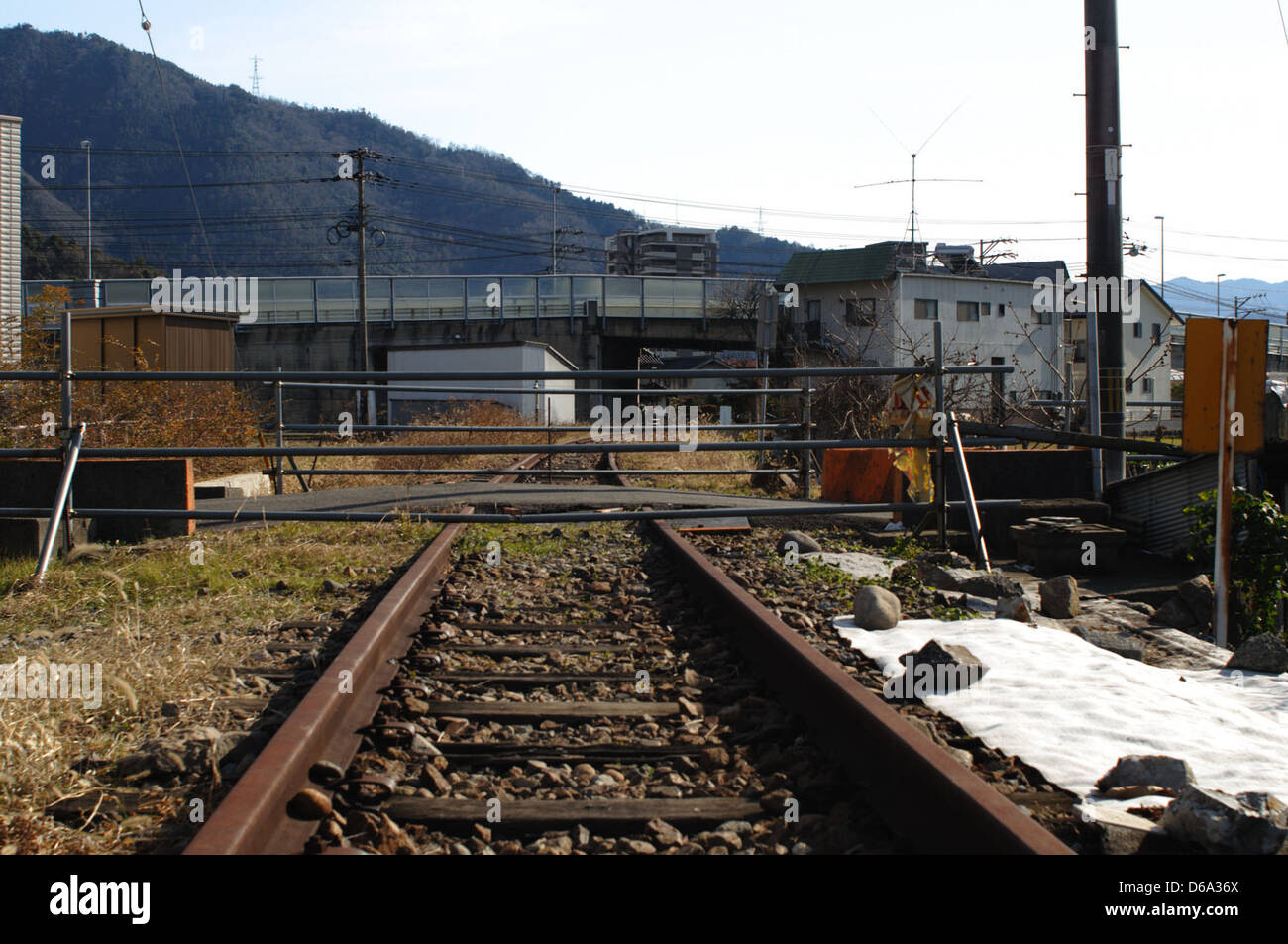 A photograph of the Kabe Line, which runs through North Hiroshima in ...