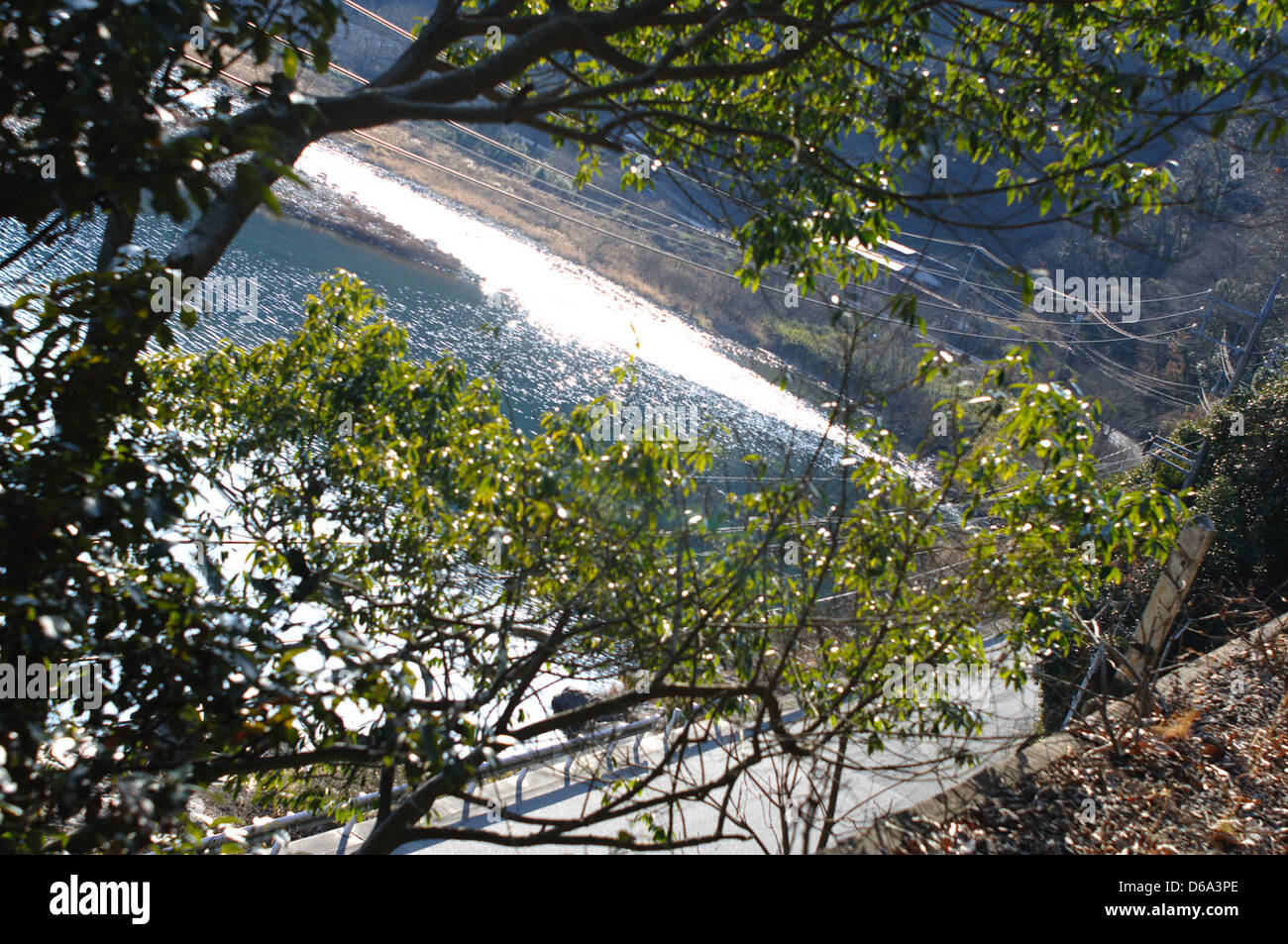 A scenic shot of the Kabe Line in Hiroshima Prefecture, Japan, near the ...