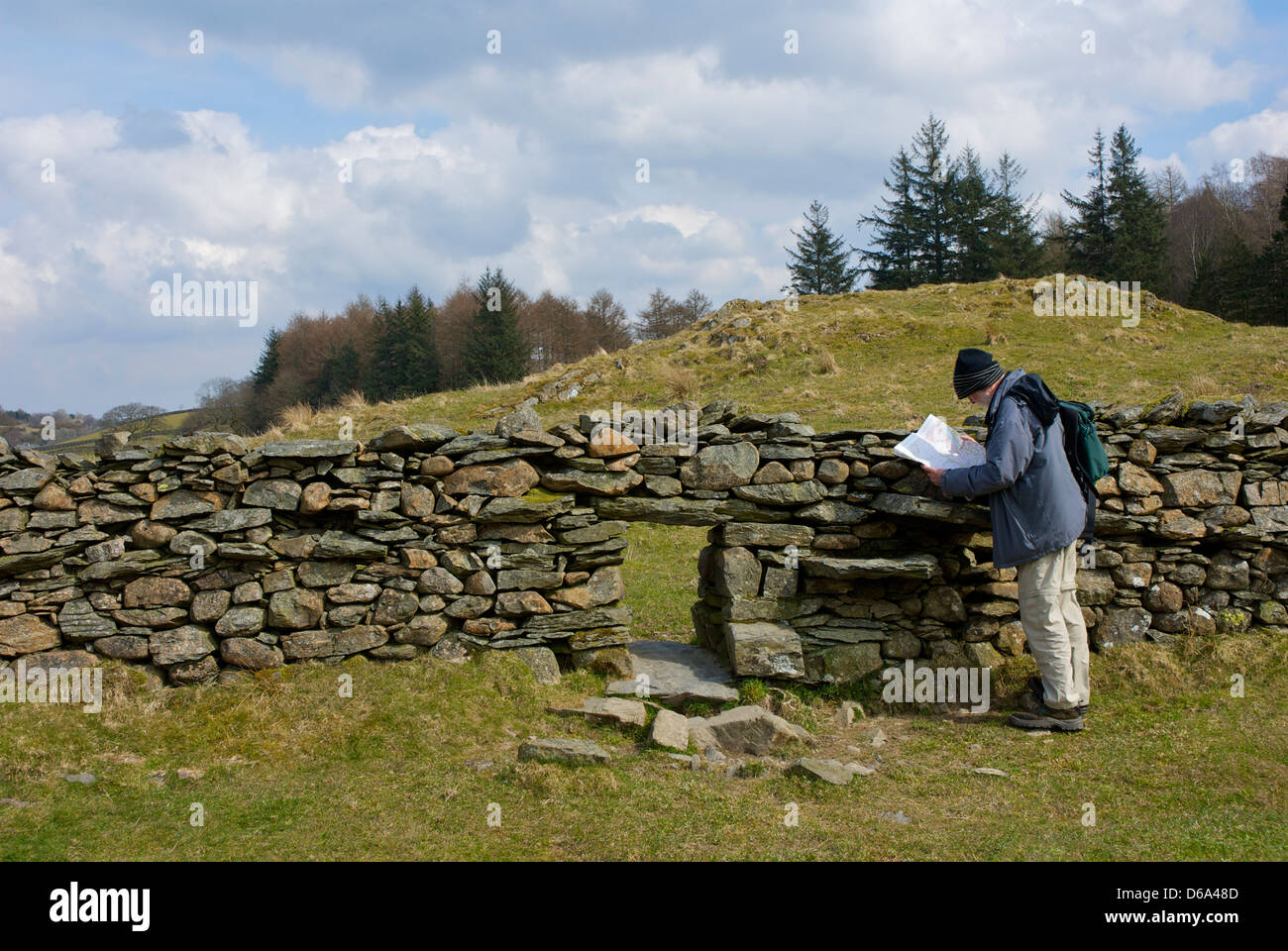 England national park map hi-res stock photography and images - Alamy