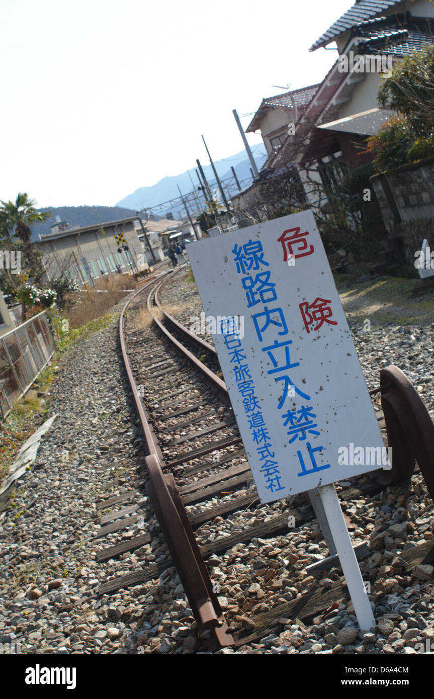 This image captures a scene of the Kabe Line in North Hiroshima, Japan ...