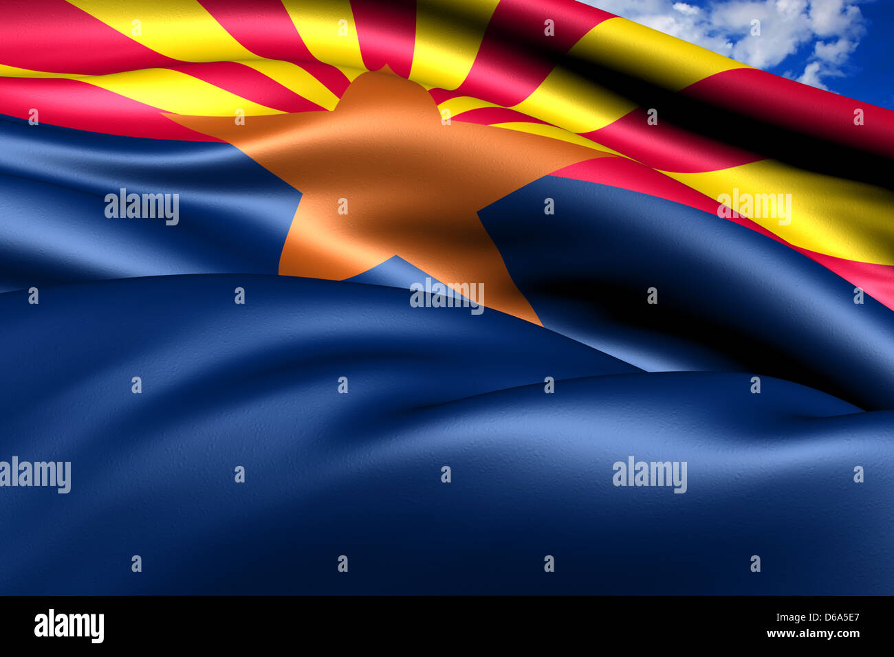 Flag of Arizona. Close Up Stock Photo - Alamy