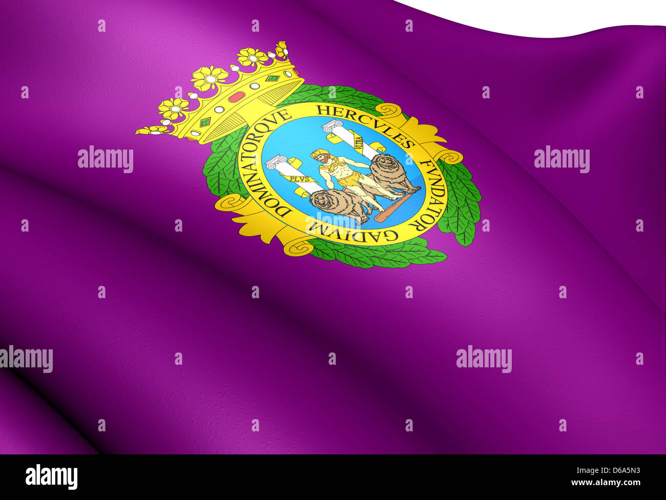 Flag of Cadiz City Stock Photo - Alamy