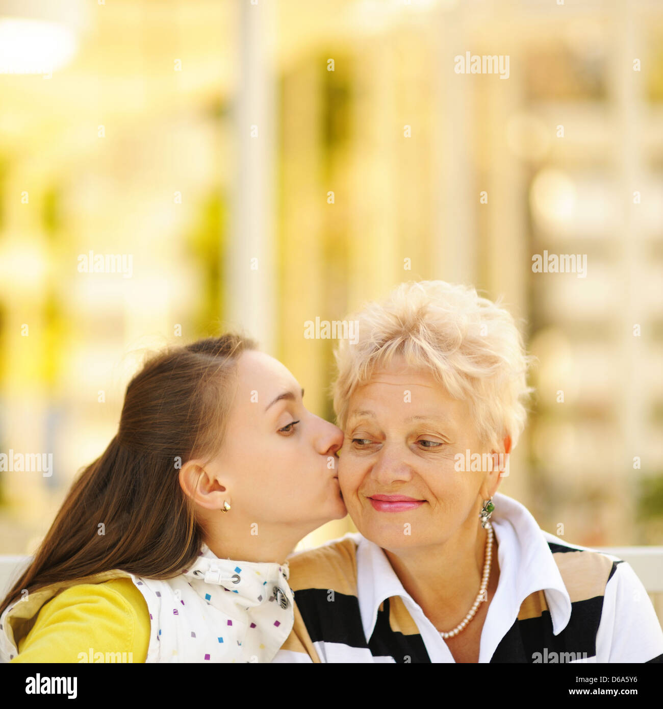 Happy mother and daughter Stock Photo - Alamy