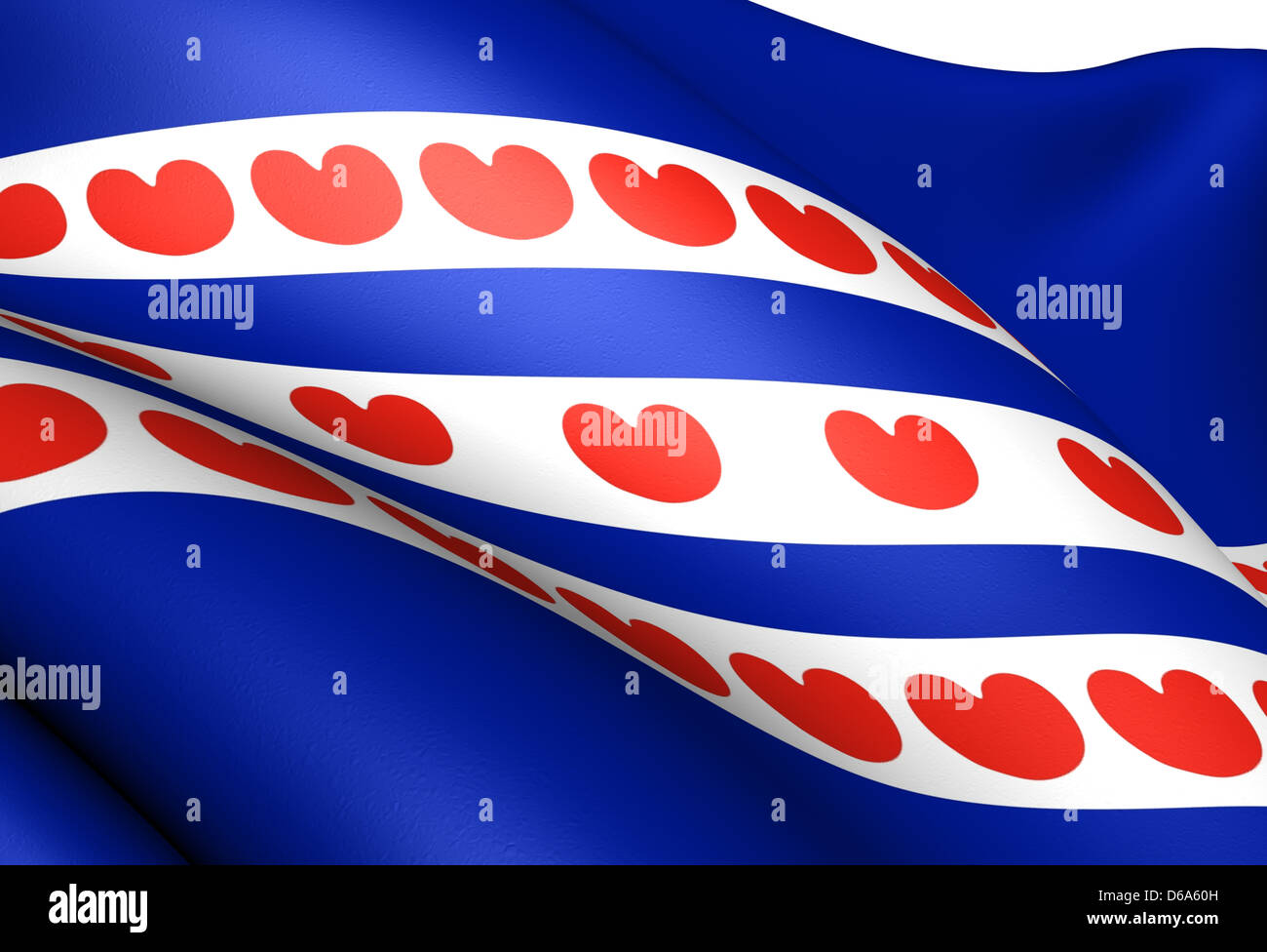Flag of Friesland Stock Photo - Alamy