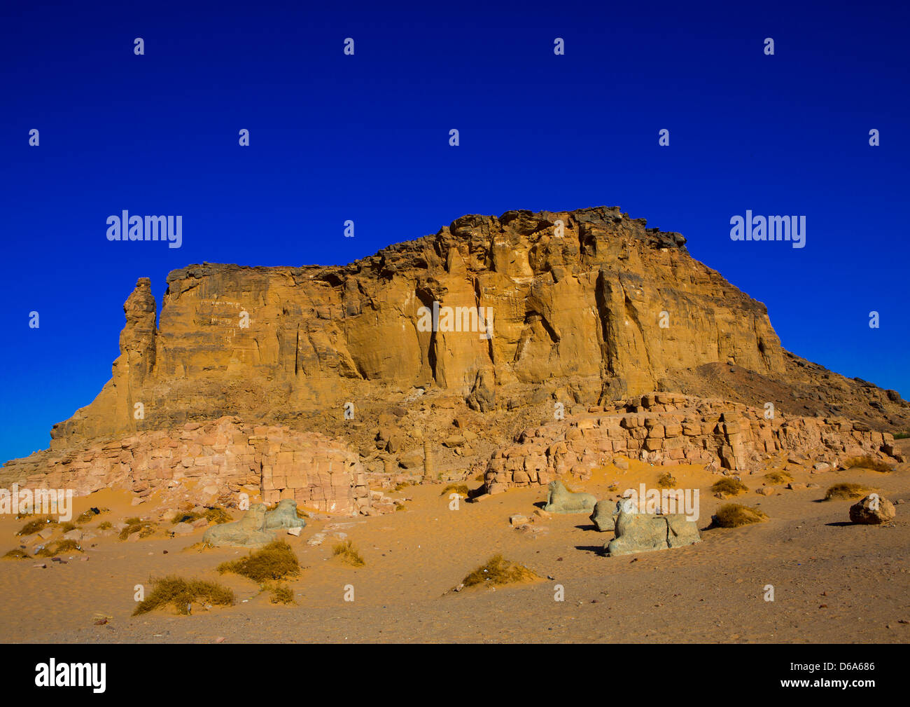 Temple Of Amun In The Holy Mountain Of Jebel Barkal, Karima, Sudan ...