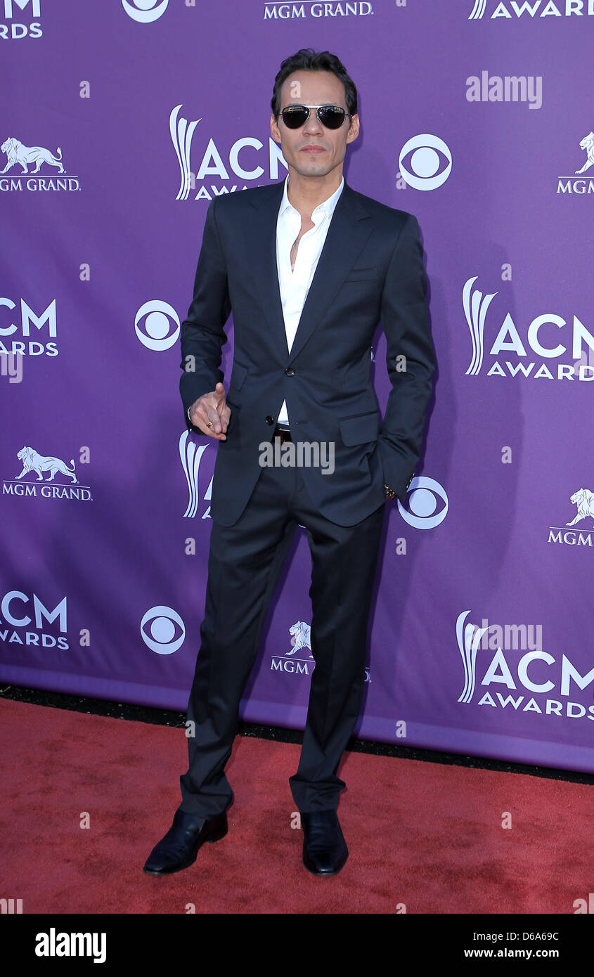 Marc Anthony ACM Awards (Academy of Country Music Awards) at the MGM ...