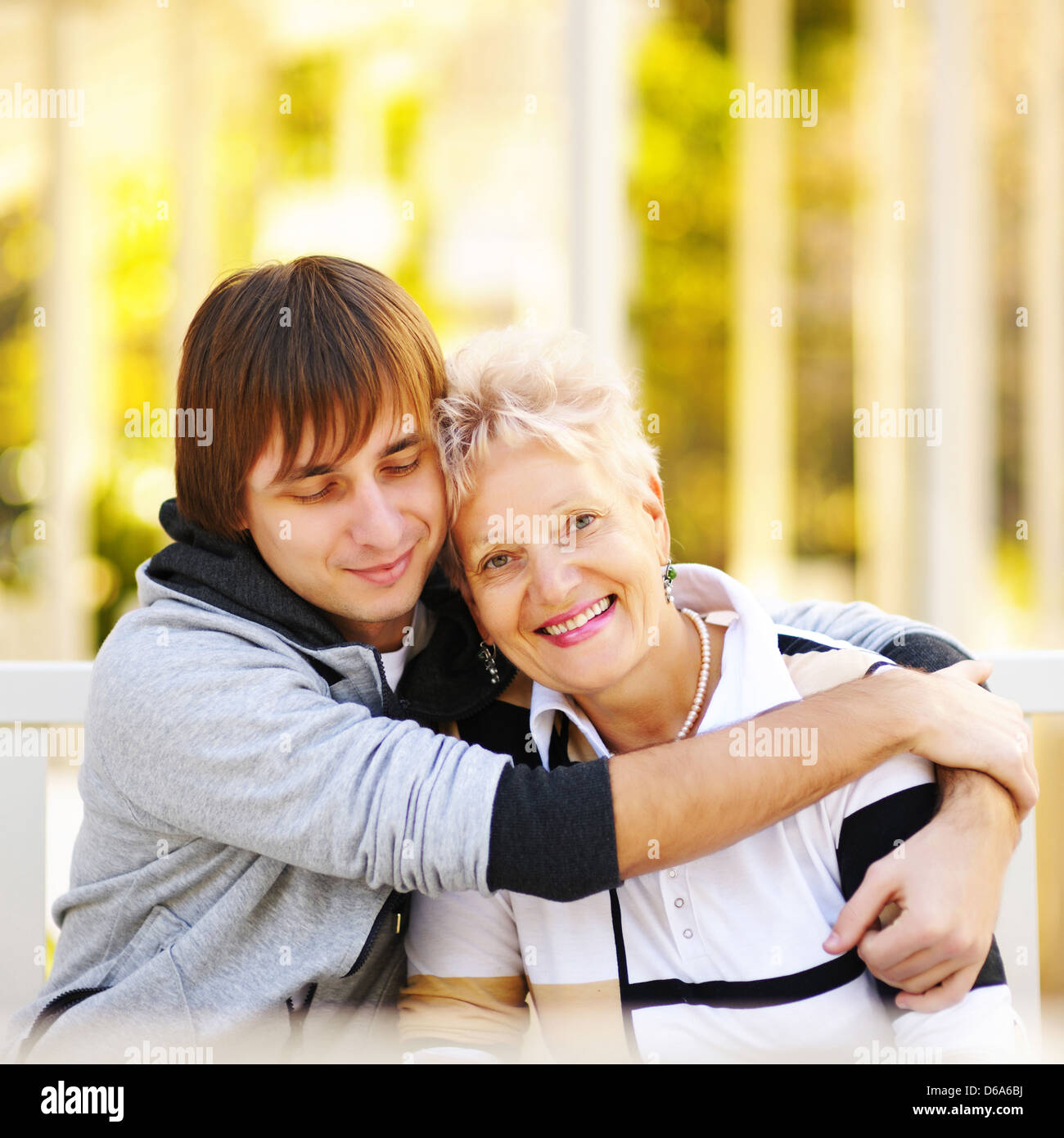 Happy mother and son Stock Photo - Alamy