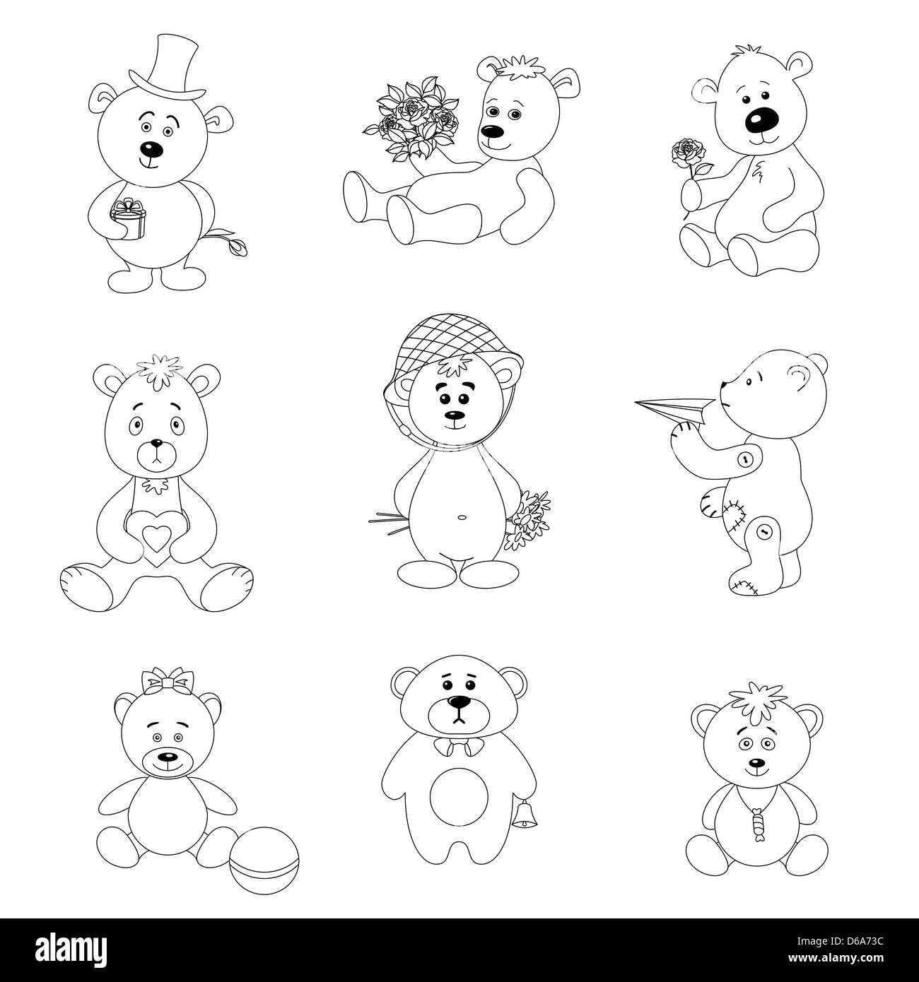 Print bears Cut Out Stock Images & Pictures - Alamy