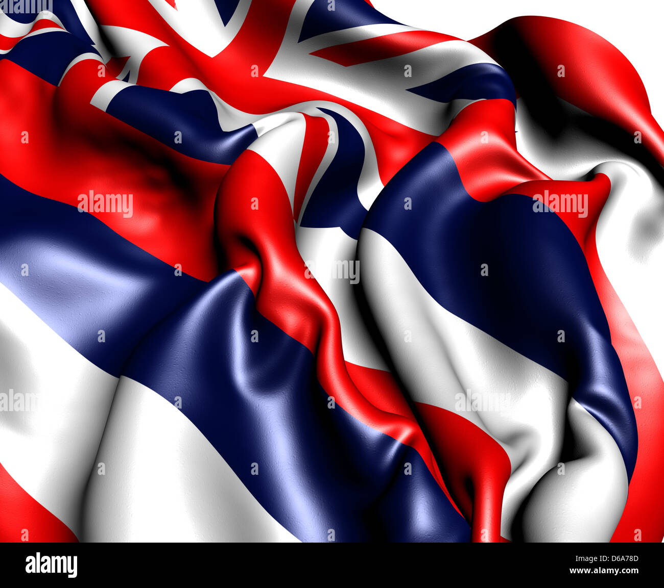Hawaii state flag waving american hi-res stock photography and images ...