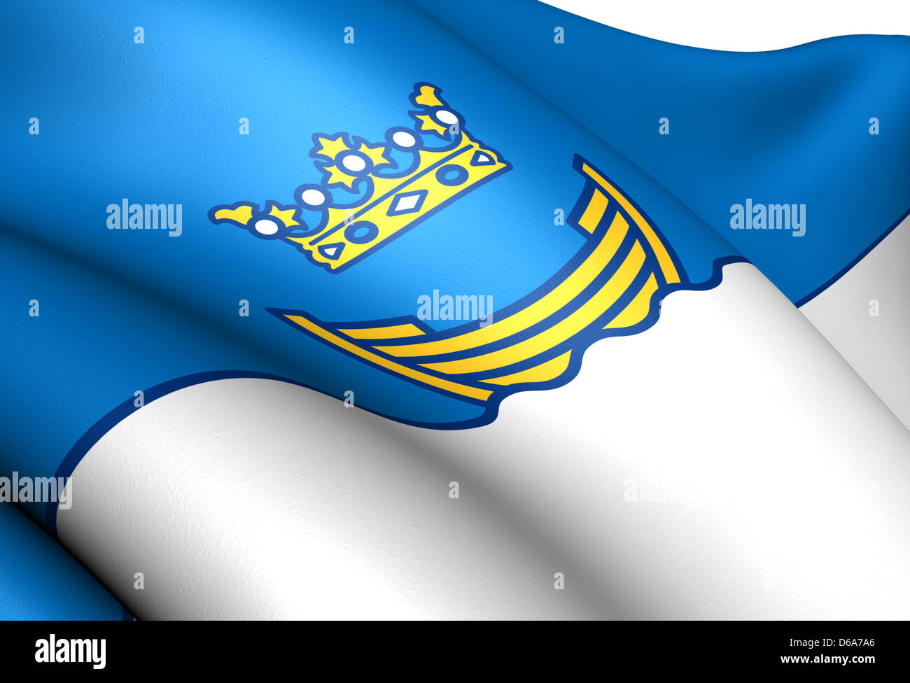 Flag of Helsinki Stock Photo - Alamy