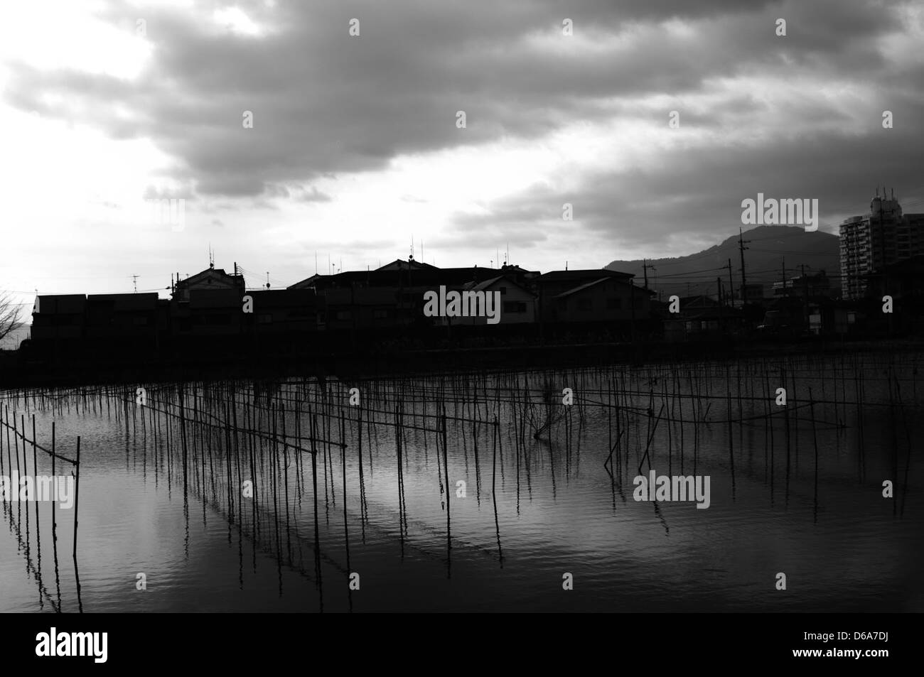 Evening mood sky on Black and White Stock Photos & Images - Alamy