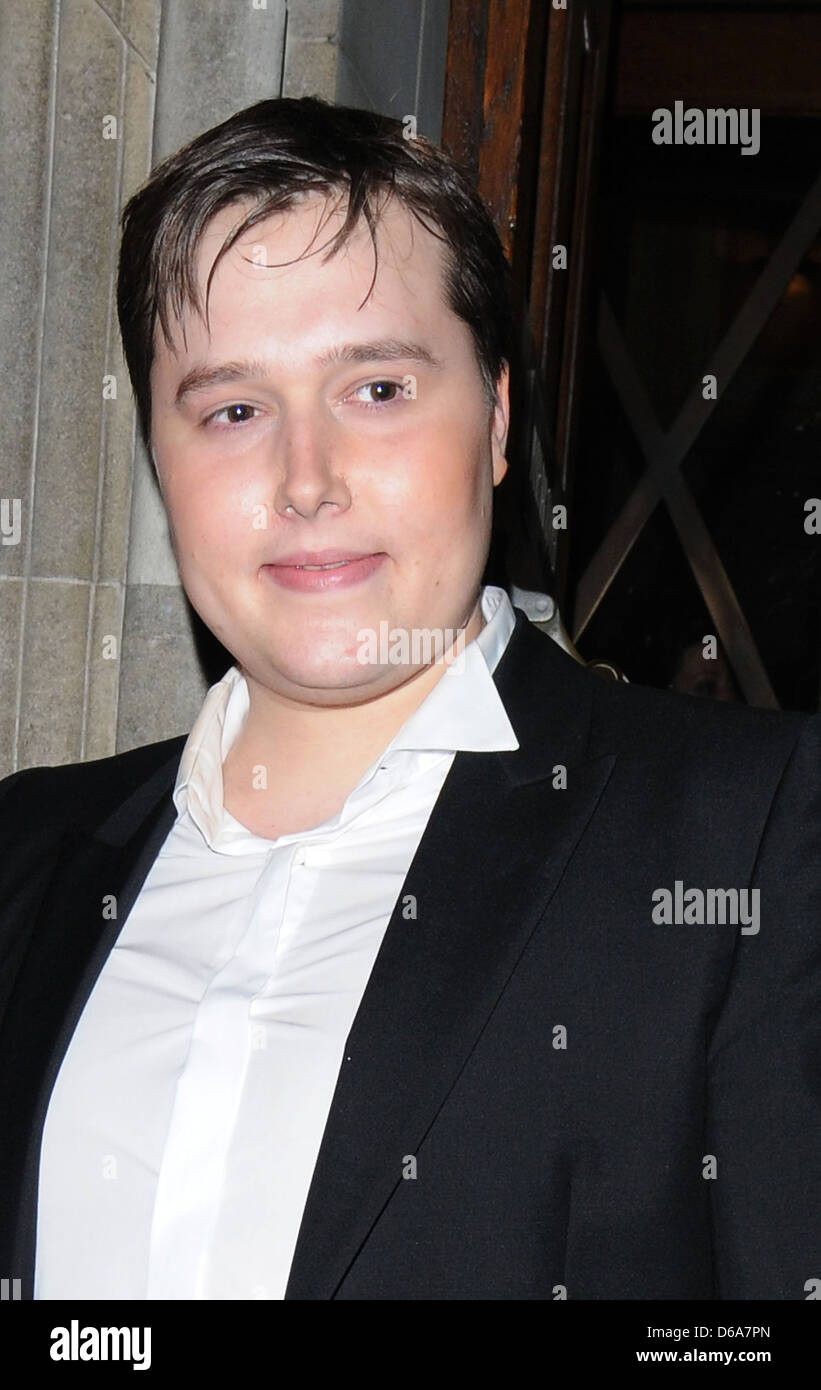 R.J. Gibb, at the World Premiere of Titanic Requiem held at Central ...