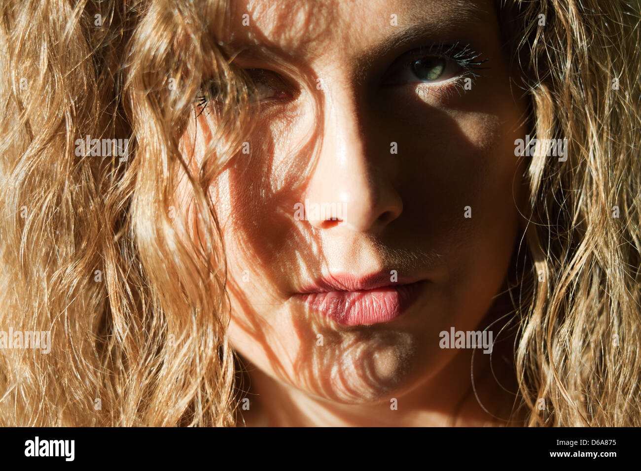 Sad beautiful woman Stock Photo - Alamy