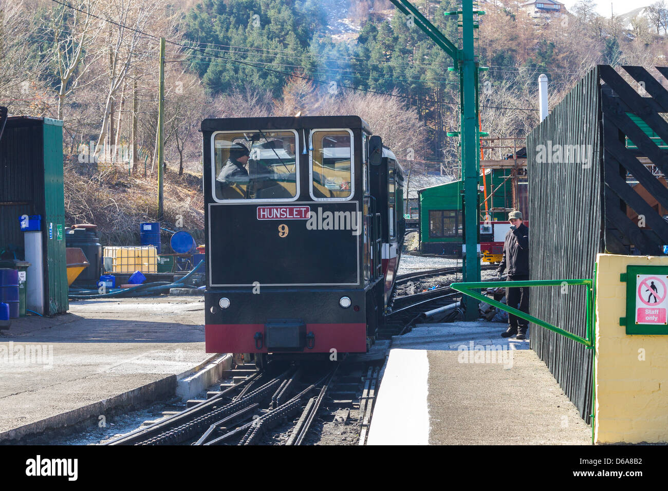 Snowdon Mountain Railway Engine Stock Photo - Alamy