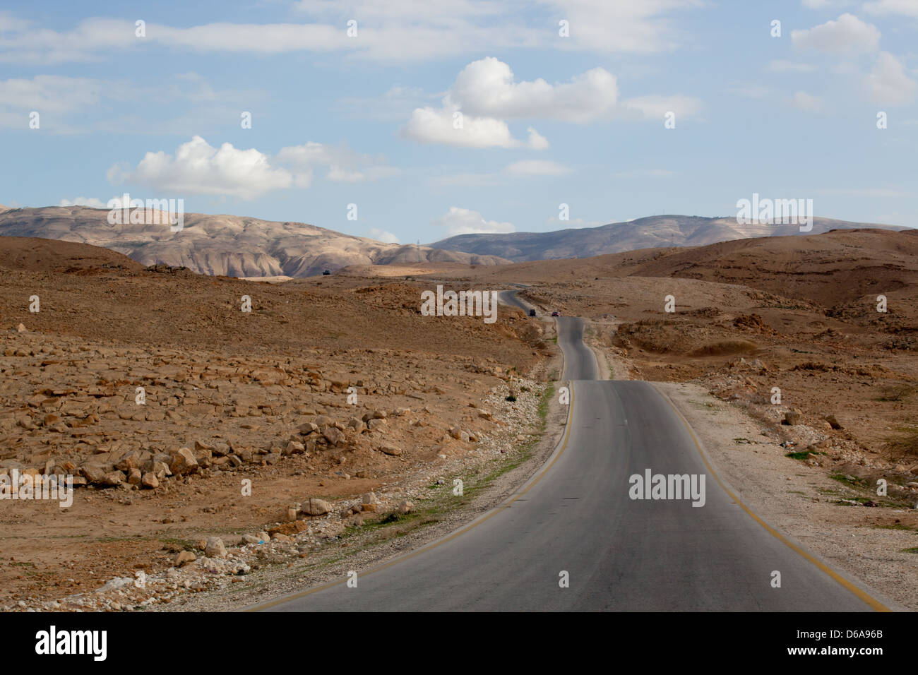 A dry and barren desert, from Middle East country of Jordan Stock Photo ...
