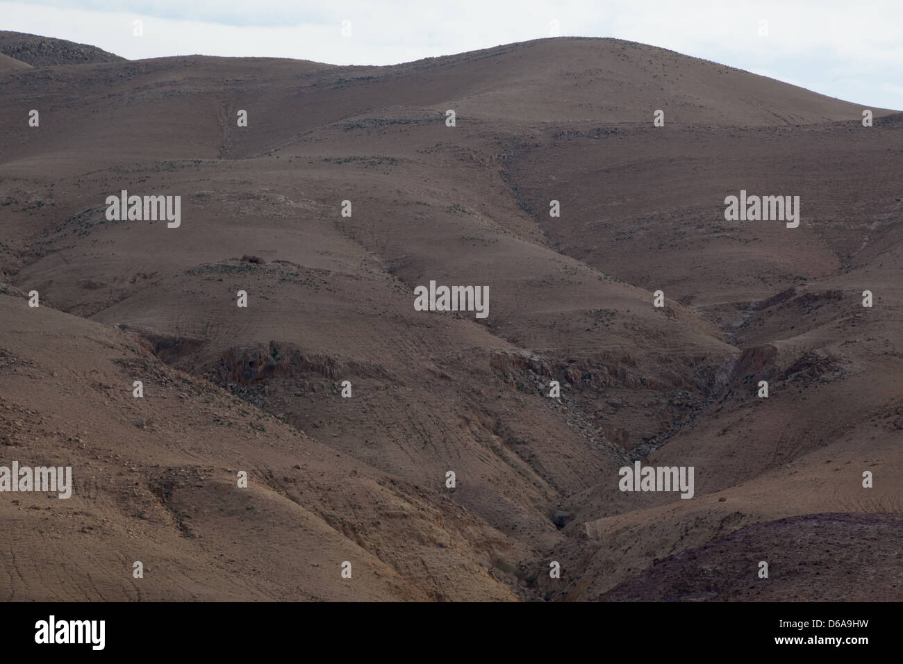 Desert land of the Middle East country of Jordan, CIRCA February 2013 ...