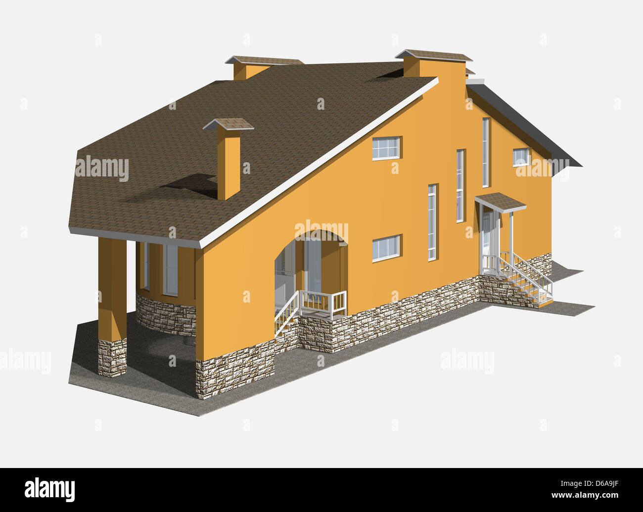 3d interior white model hi-res stock photography and images - Alamy