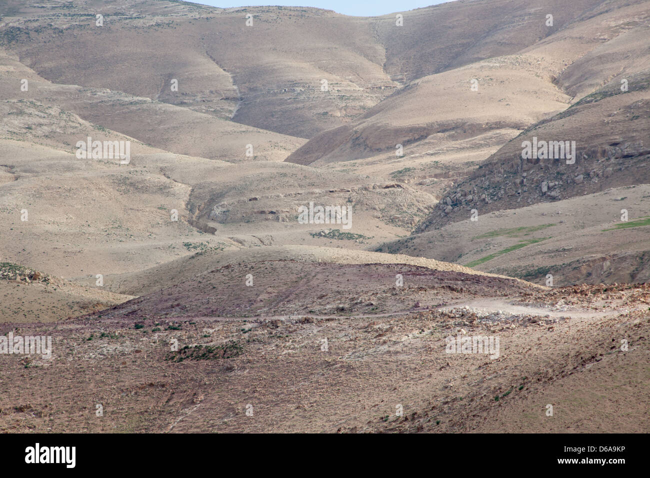 Desert land of the Middle East country of Jordan, CIRCA February 2013 ...
