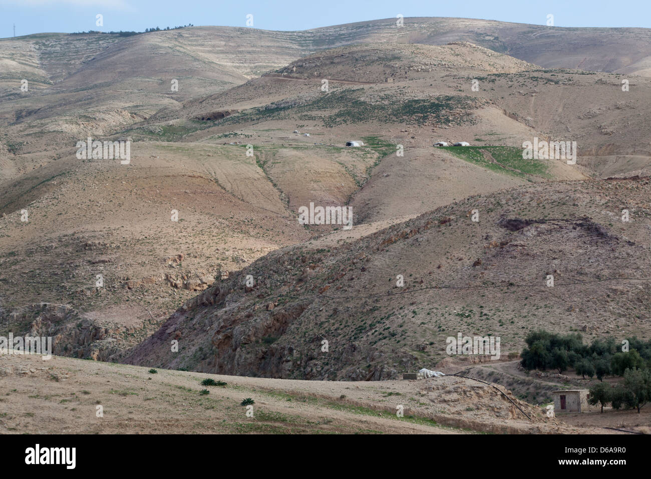 Desert land of the Middle East country of Jordan, CIRCA February 2013 ...