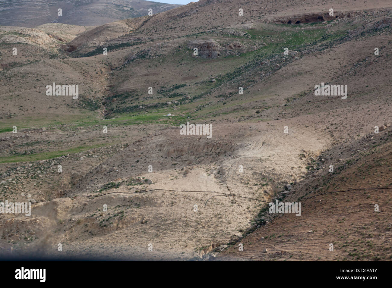 Desert land of the Middle East country of Jordan, CIRCA February 2013 ...