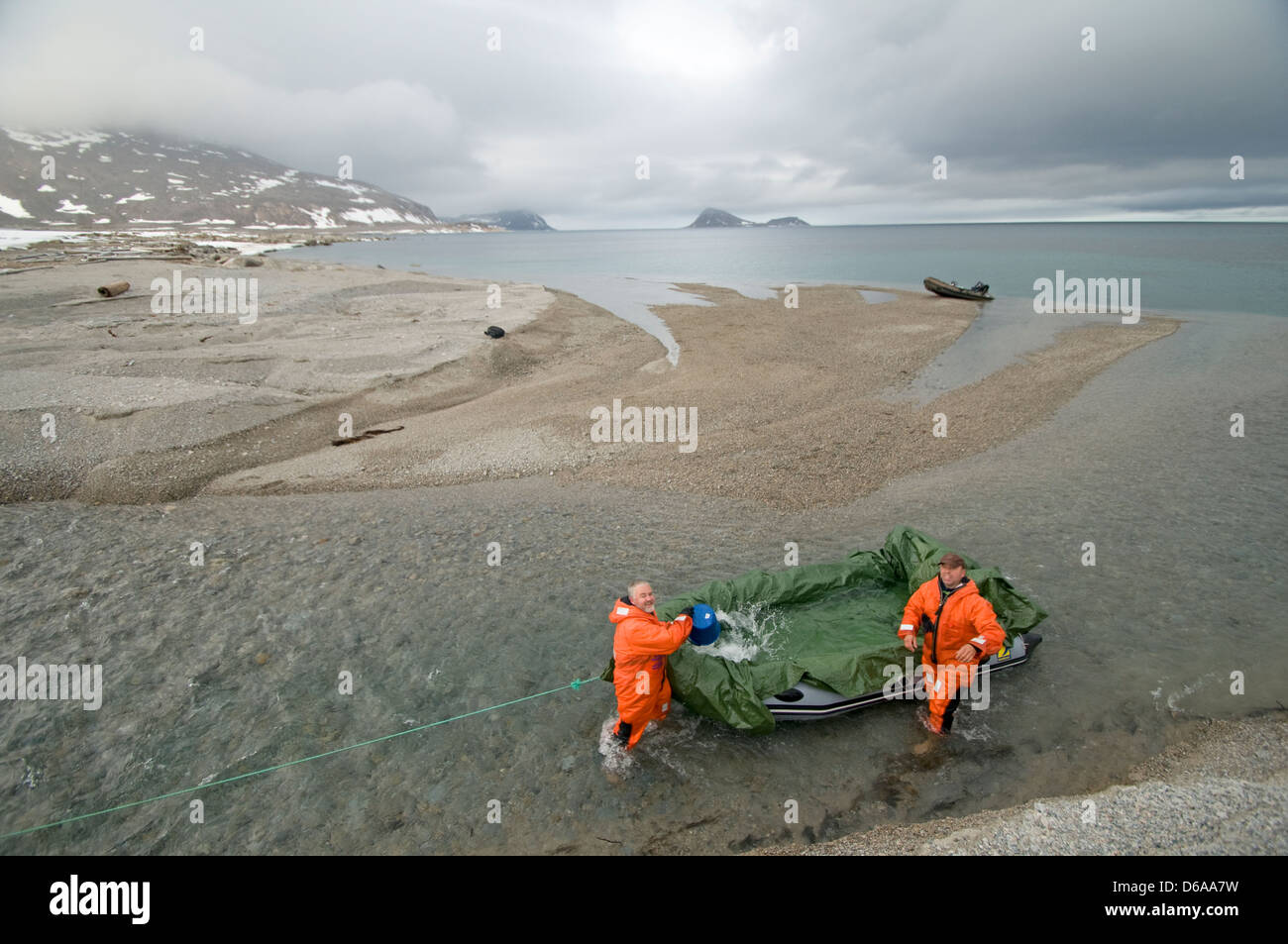 Norway, Svalbard Archipelago, Spitsbergen. Photographers on an ...
