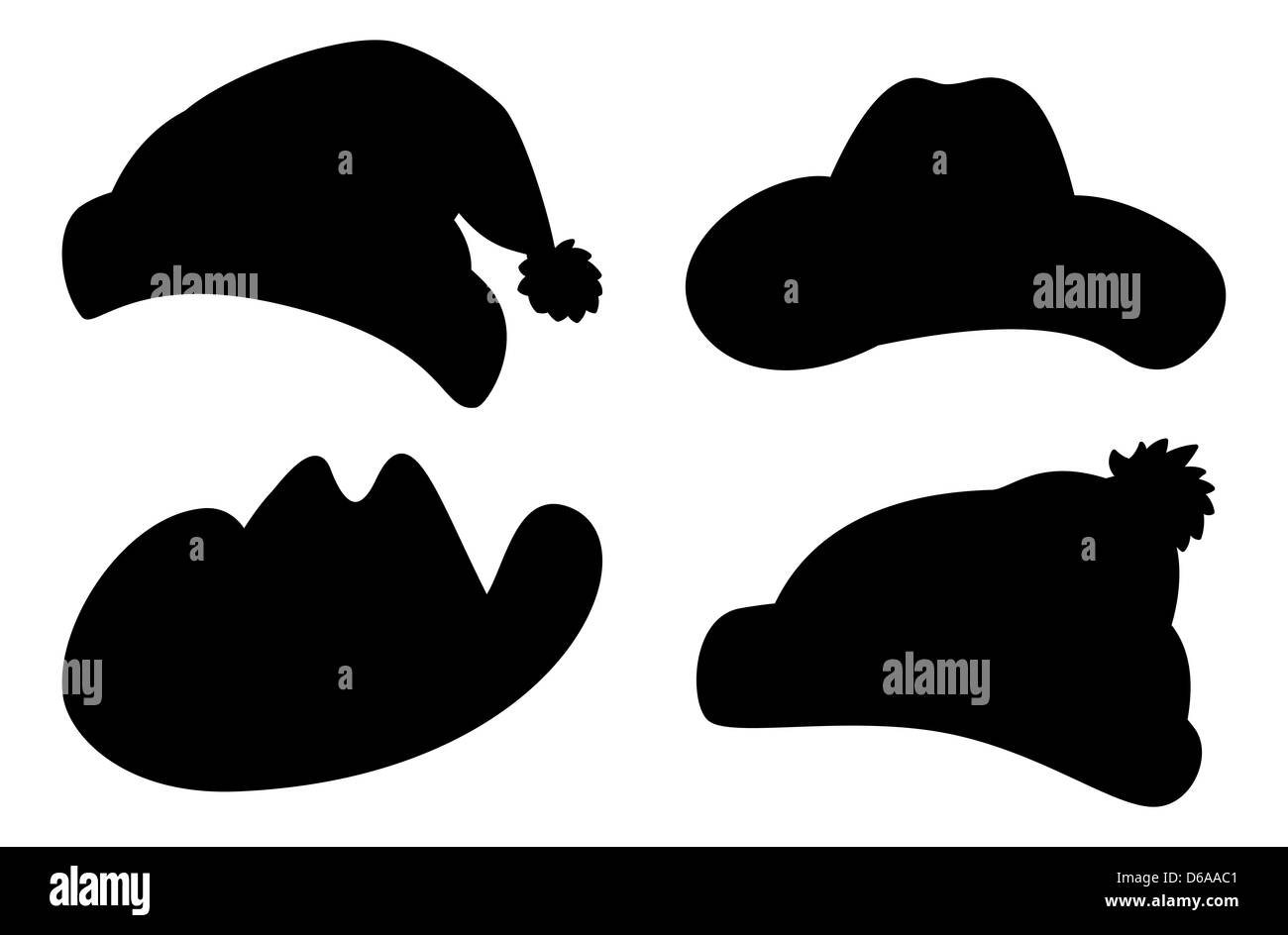 Set christmas hats hi-res stock photography and images - Alamy