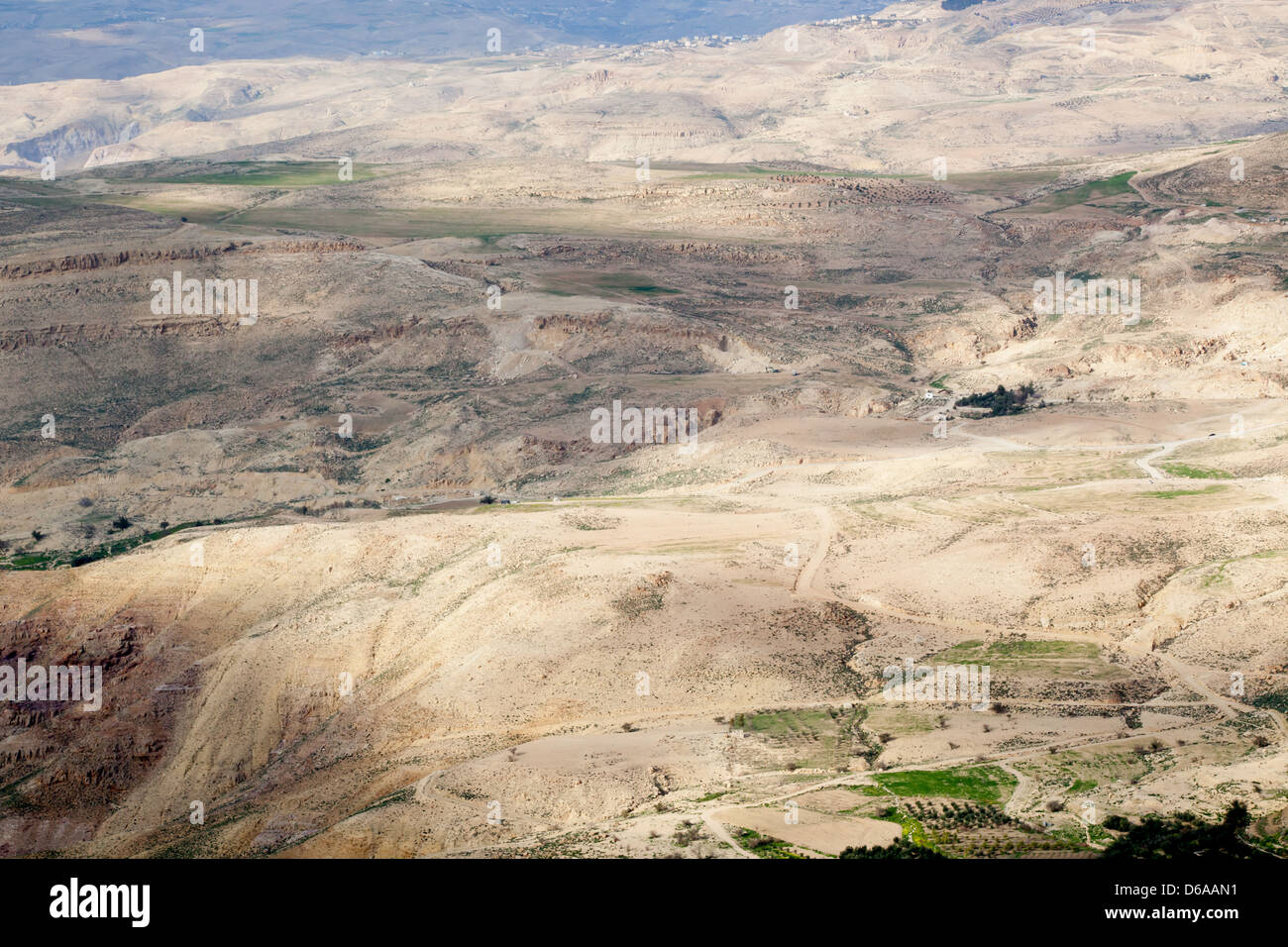 A dry and barren desert, from Middle East country of Jordan Stock Photo ...