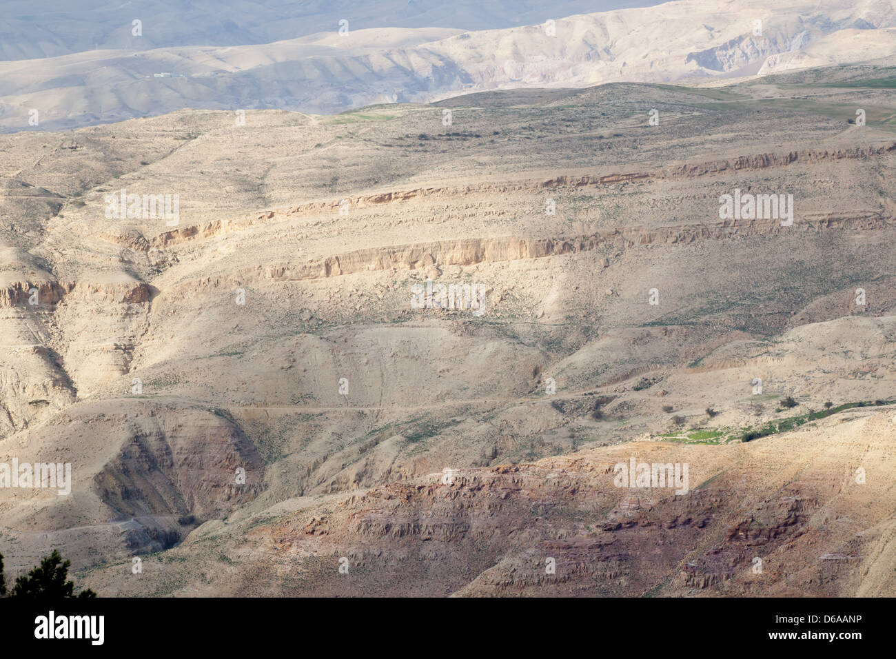 A dry and barren desert, from Middle East country of Jordan Stock Photo ...
