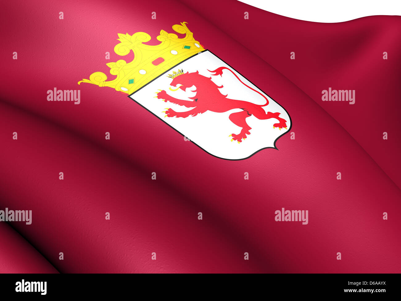 Flag of Leon Province Stock Photo - Alamy