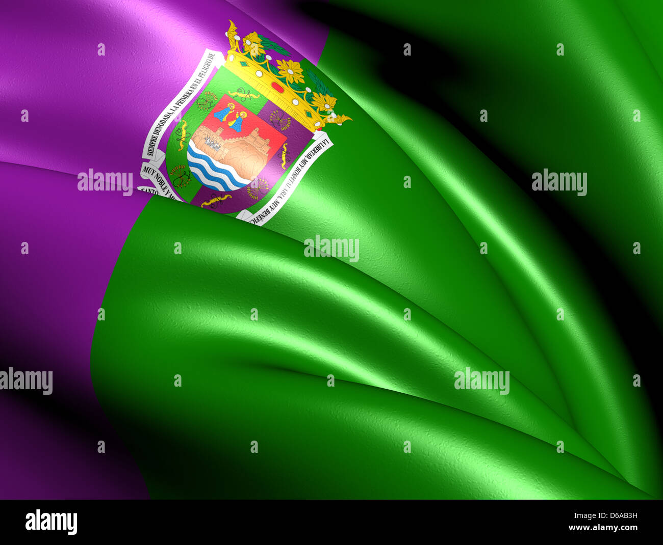 Flag of Malaga City Stock Photo - Alamy